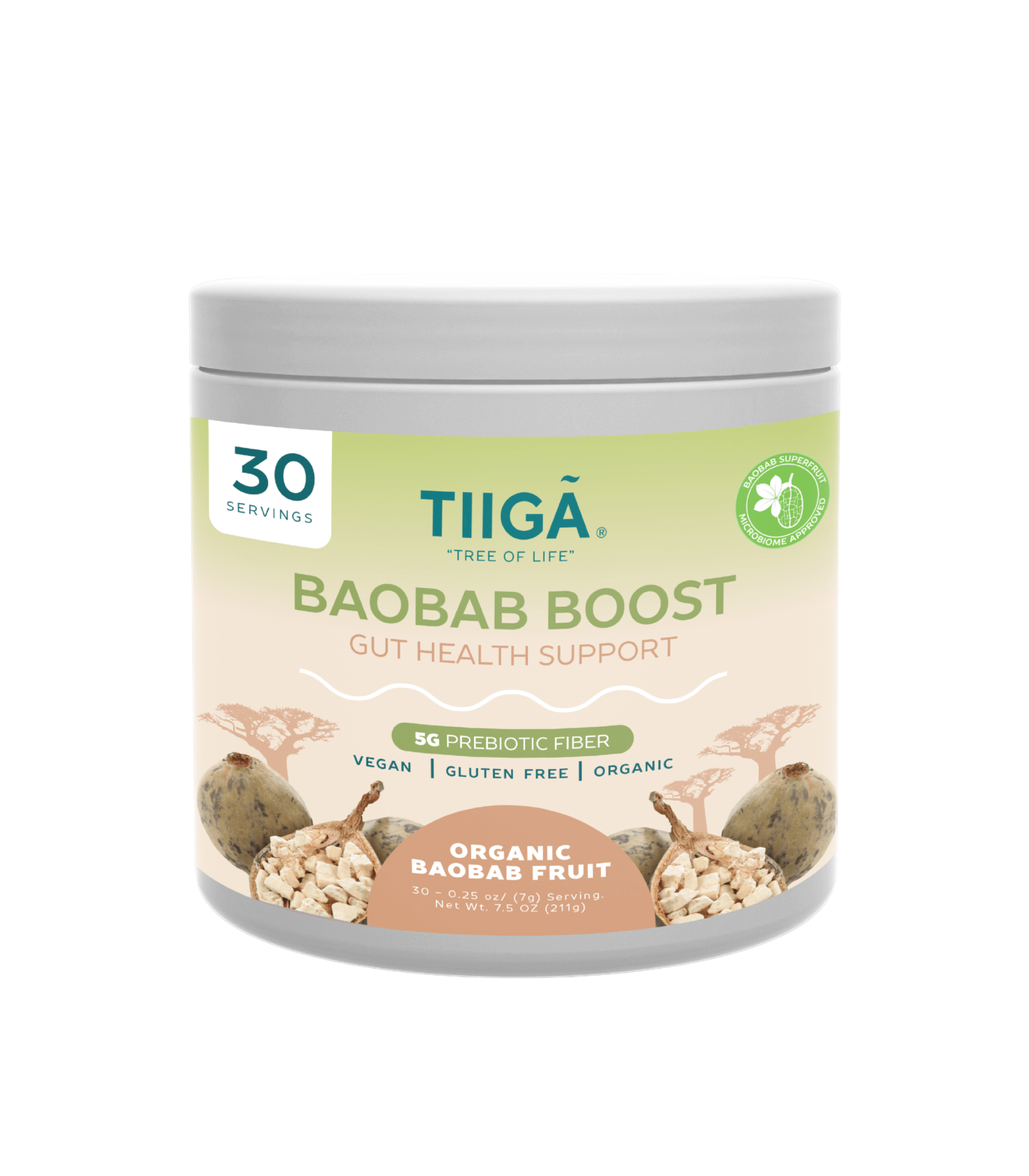 Organic Baobab + Coconut Water Prebiotic Fiber Electrolyte Supplement ...